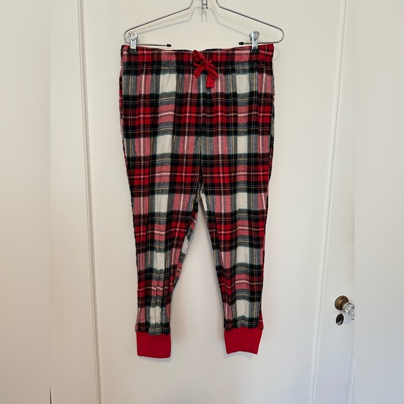 Old Navy | Intimates & Sleepwear | Old Navy Red Flannel Plaid Cuffed ...